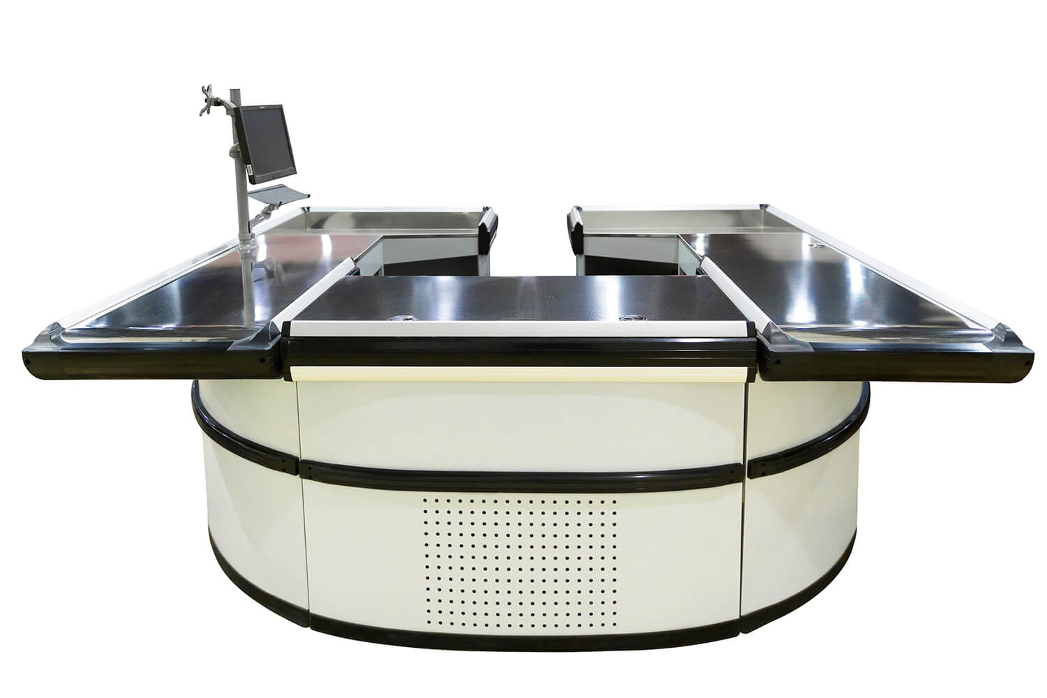 Round Based Supermarket Cashier Counter - Buy Round Based Supermarket ...